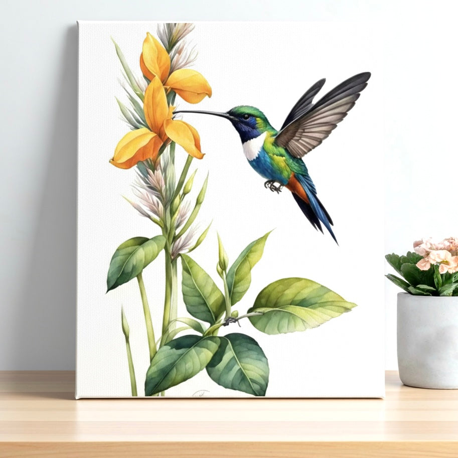 Pintura Pequeño Colibrí | Pintura con números | Arte y Manualidades ...